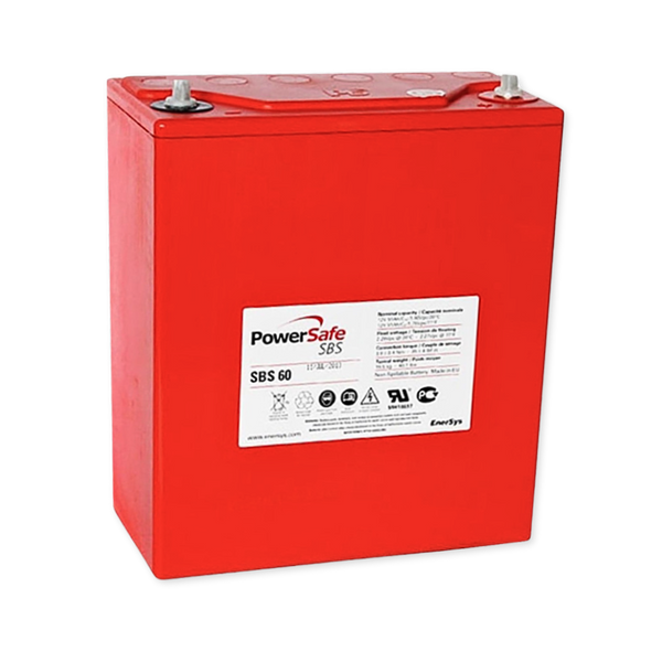 EnerSys PowerSafe SBS 12V 51Ah @ 8 Hr Rate 1.300 SPG ABS-FR Thin Plate ...