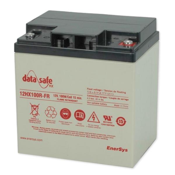EnerSys DataSafe HX 12V 104WPC @ 15 Min Rate 1.300 SPG POLY-FR AGM VRL ...