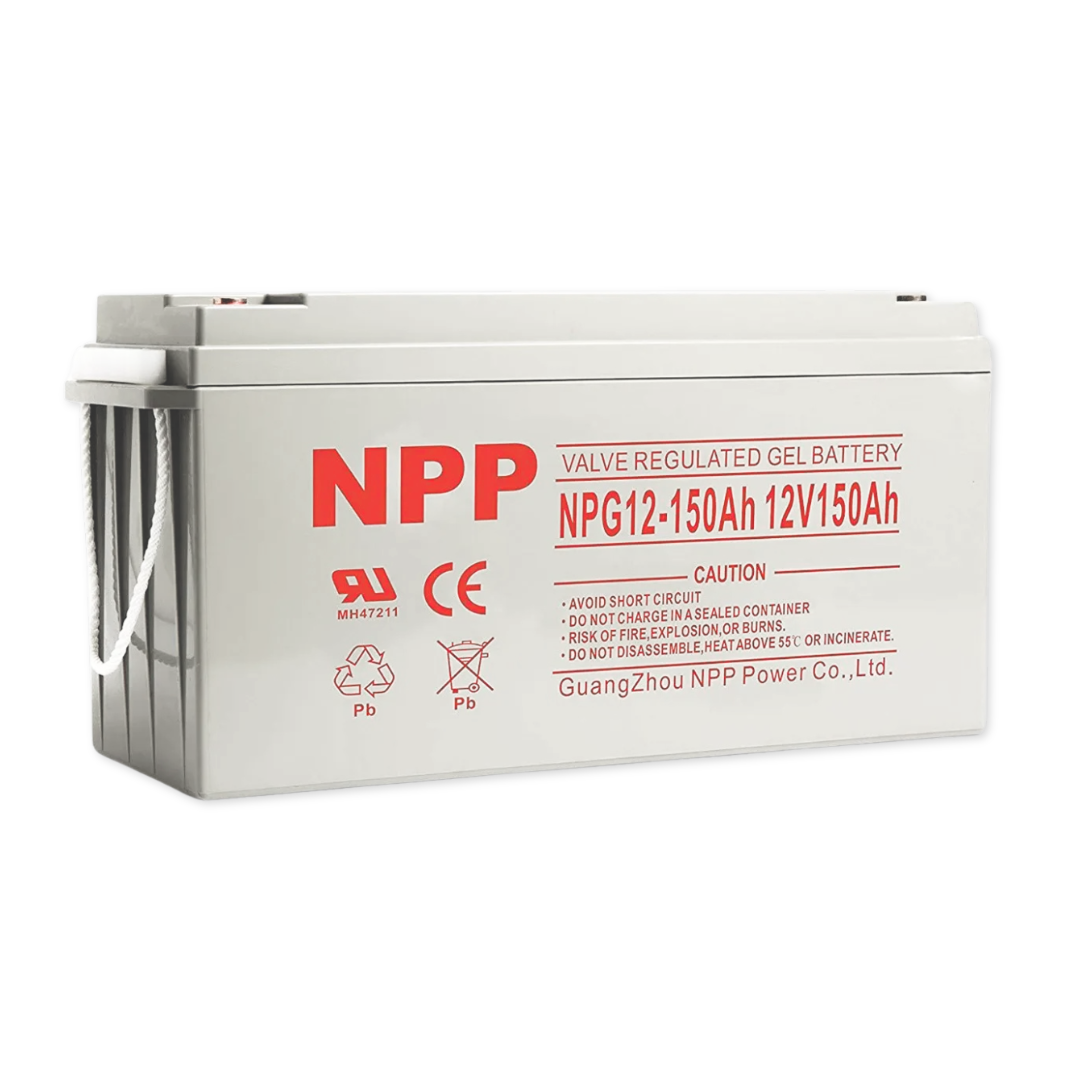 NPPower NPG Gel Series 12V 150Ah @ 8 Hr Rate 1.300 SPG ABS-FR Gel VRLA – Power Storage Solutions